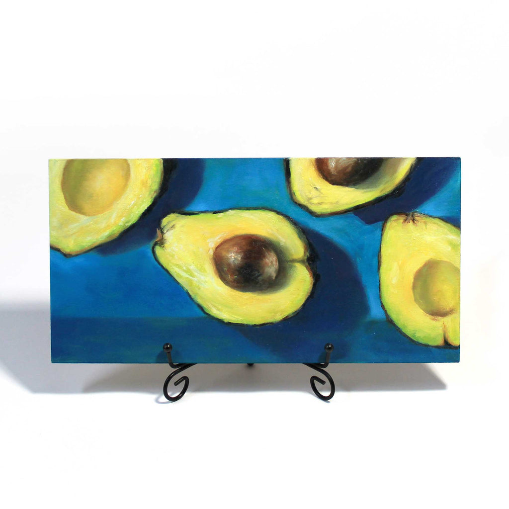 Avocado Two-Step : still life oil painting : $245 : 6x12 inches ...
