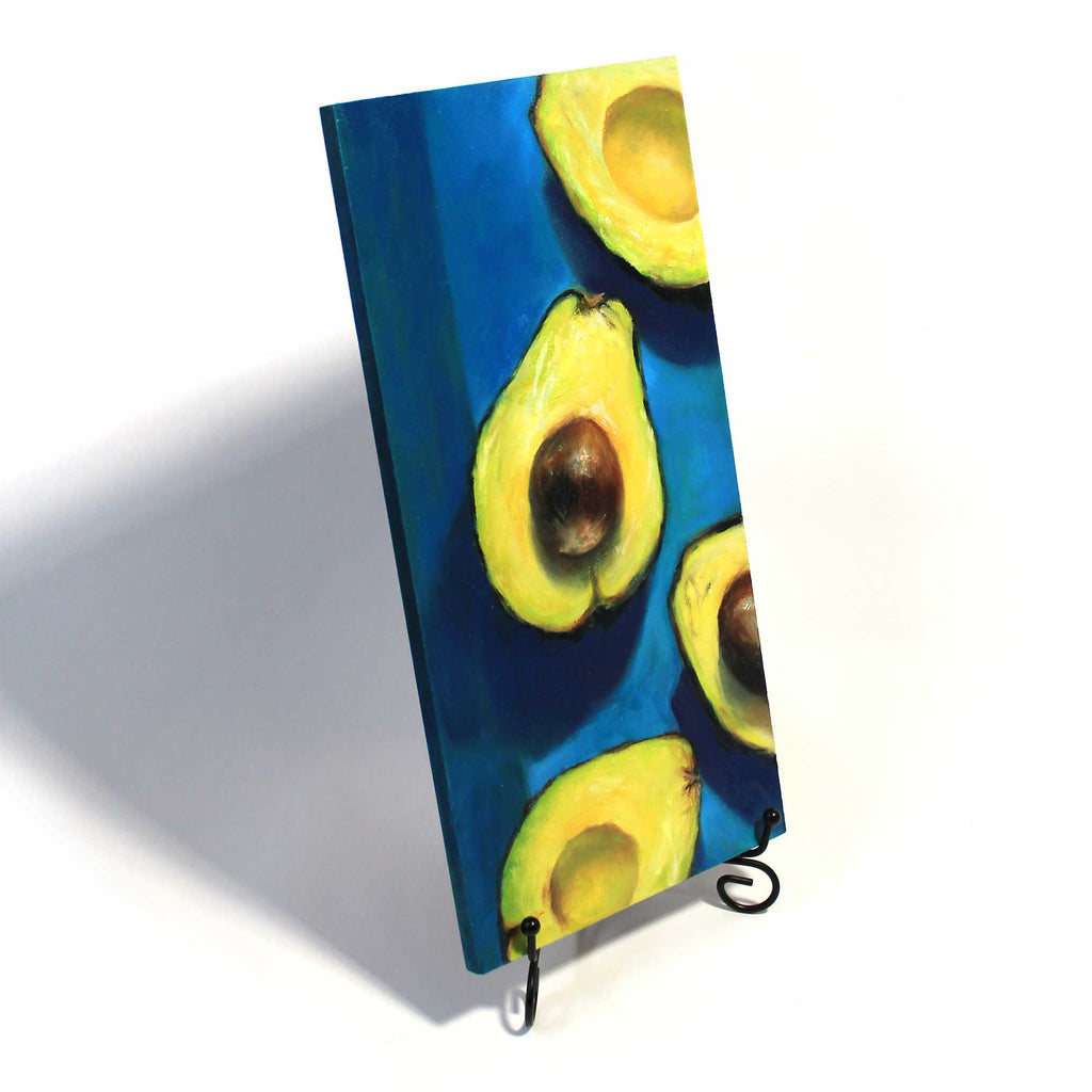 Avocado Two-Step : still life oil painting : $245 : 6x12 inches ...